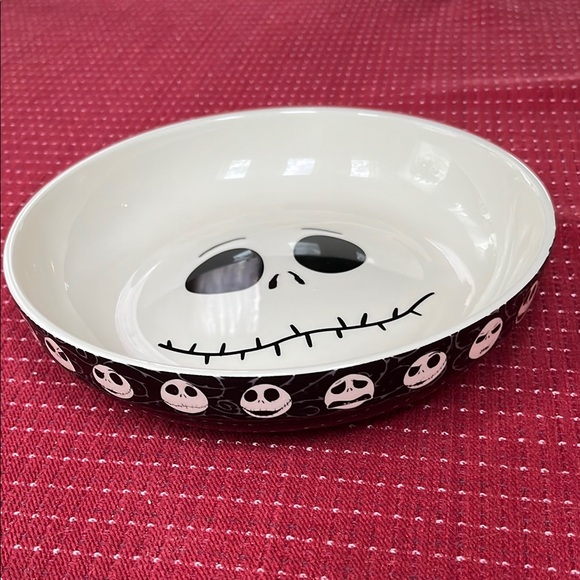 Disney | Dining | Jack Skellington 9 Inch Ceramic Bowl Black White Many ...